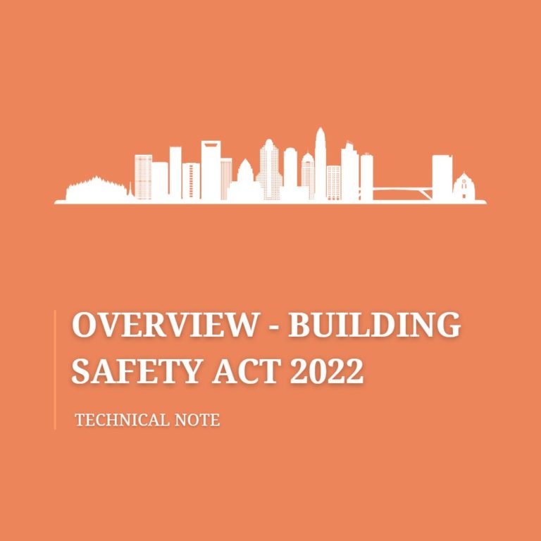 Cahill Design Consultants Technical Note - Building Safety Act Overview