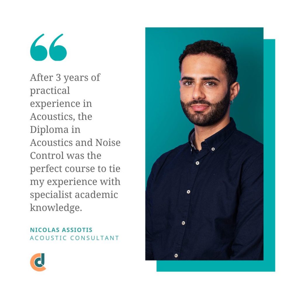 Employee Insight – Diploma in Acoustics and Noise Control